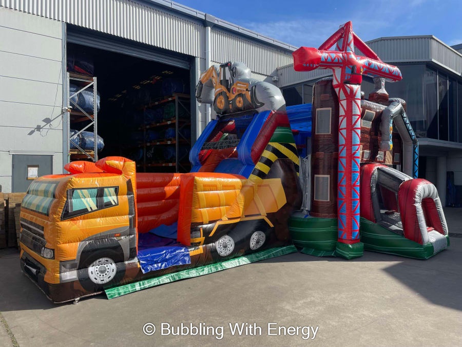 Construction Wet Dry Combo - Jumping Castle Hire in Sydney | Bubbling ...